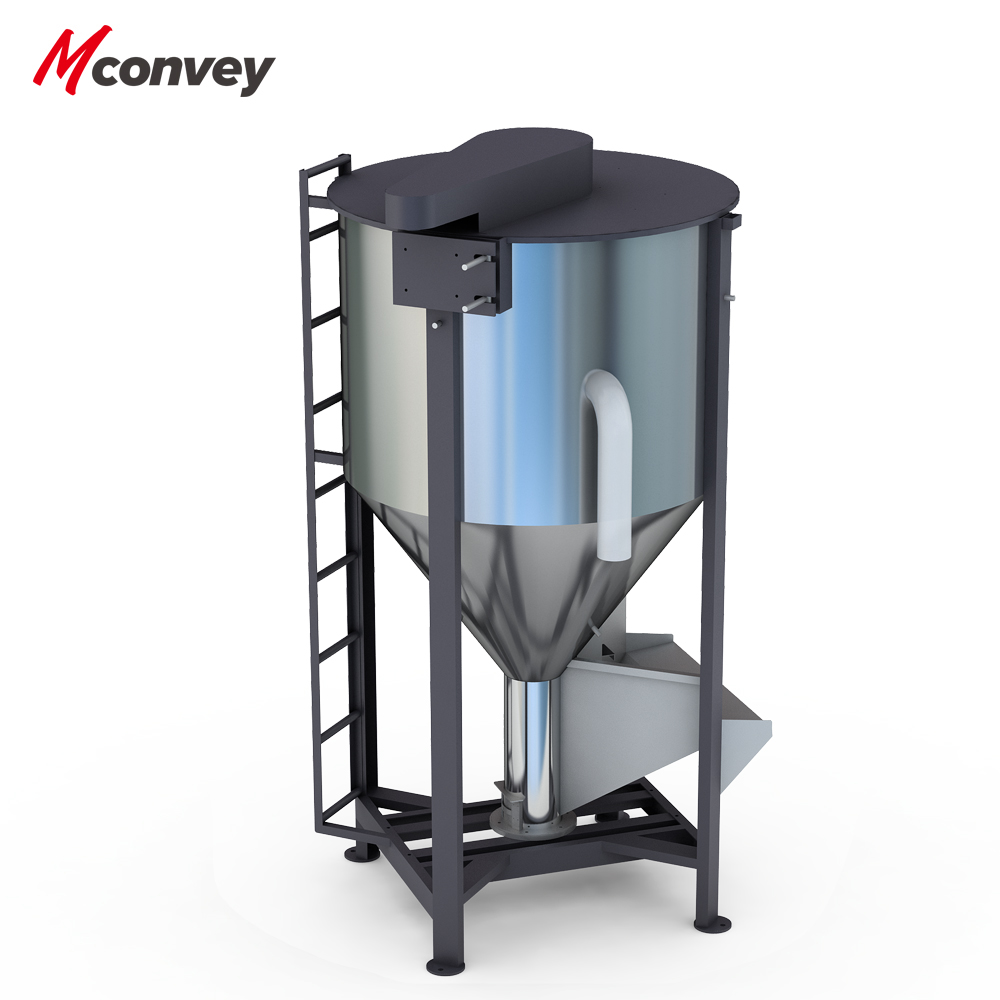 Industrial Plastic Pellets Mixing Tank With Heater For Raw Material ...