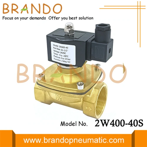 2W400-40 2/2 Way Normally Closed Water Solenoid Valve 1.5 Inch China ...