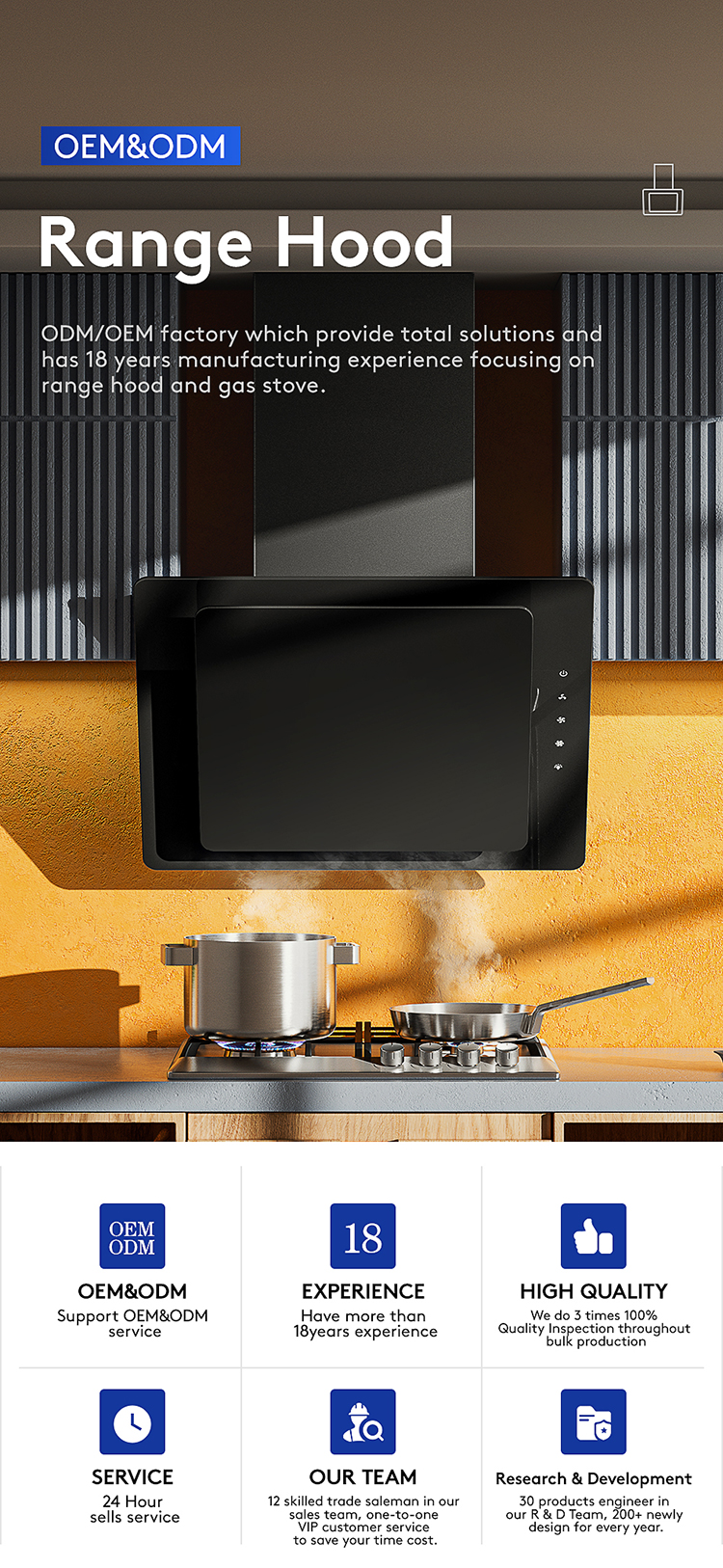 Built-in Ductless Kitchen Exhaust Fan With Baffle Filters, High Quality ...