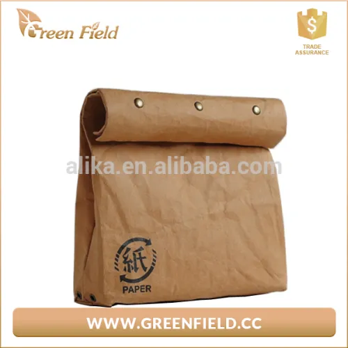 Waterproof Brown Kraft Paper Lunch Cooler Bag, High Quality Waterproof ...