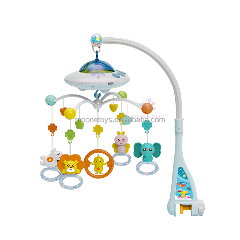 Baby Musical Carousel Crib Toy With Night Lights, Projection, Rotating ...