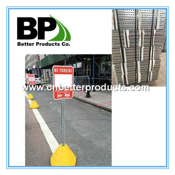 Perforated Steel Square Tube Sign Post For Stop Warning Sign, High ...