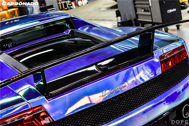 Carbon Fiber Trunk Spoiler Rear Gt Wing For Gallardo 04 To 14 Lp550 ...