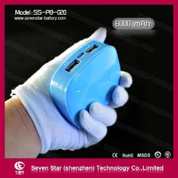 Rechargeable Portable Power Bank 6000 Mah, High Quality Rechargeable ...