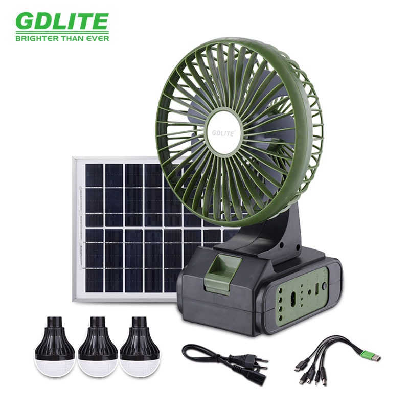 Gdlite 8081 Solar Rechargeable Electric Fan, High Quality Gdlite 8081 ...