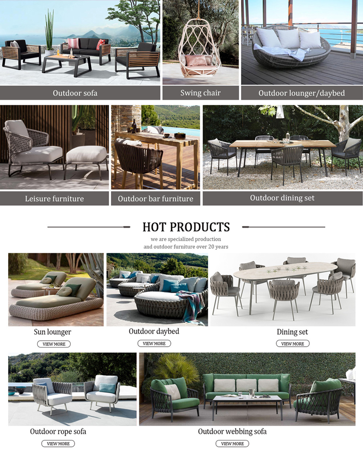 All Weather Aluminum Outdoor Dining Set - Roped Garden Chairs And ...