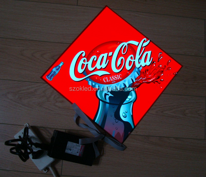 Customizable El Wire Backlight Advertising Flashing Light Display And ...