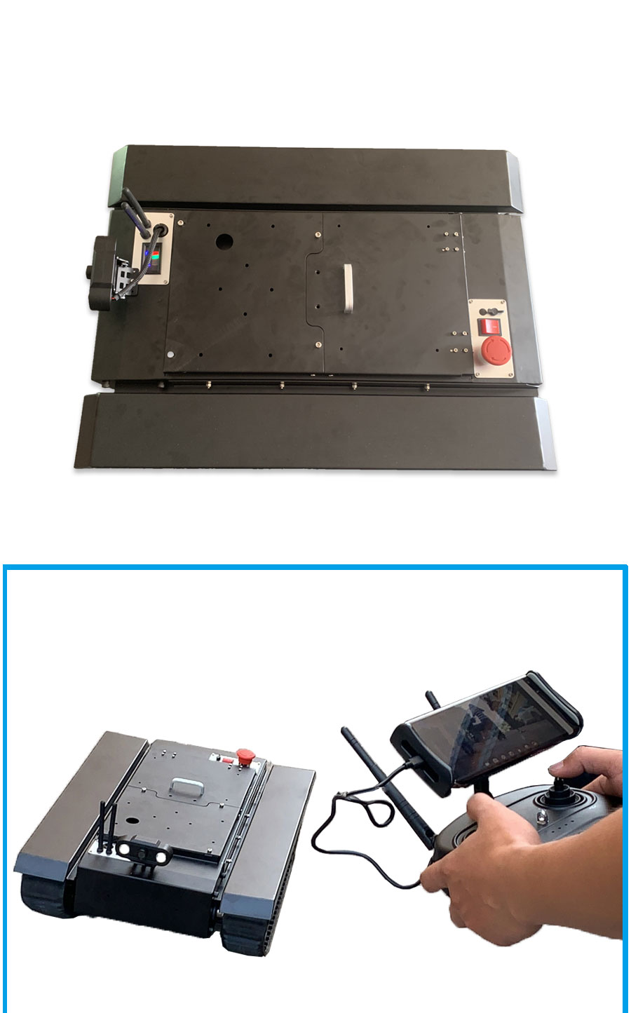 Tk50 50 กิโลกรัมเพย์โหลดสมาร์ท Rc หุ่นยนต์ติดตามรถถัง คุณภาพสูง Tk50 50 ...