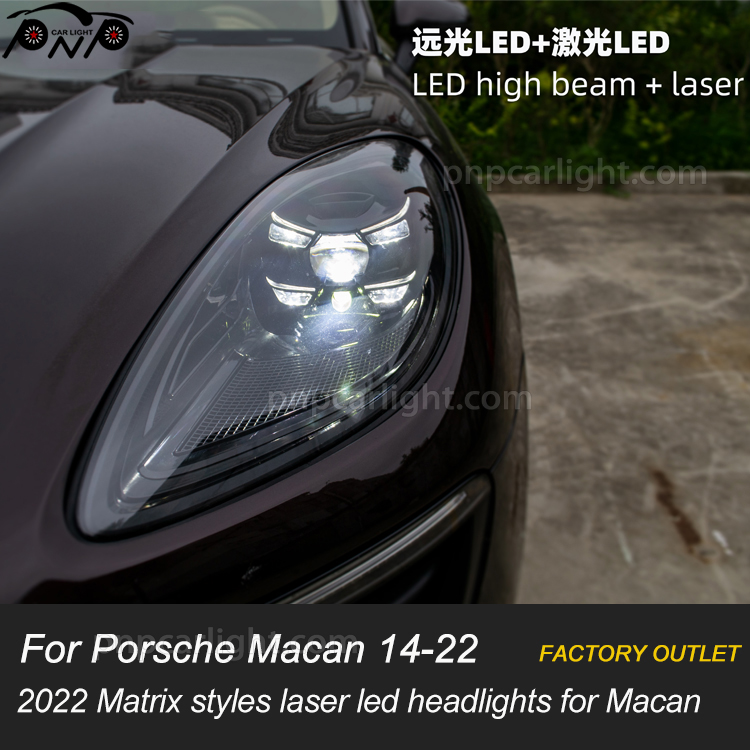 Upgrade LED matrix laser headlight for Porsche Macan Supplier, Supply ...