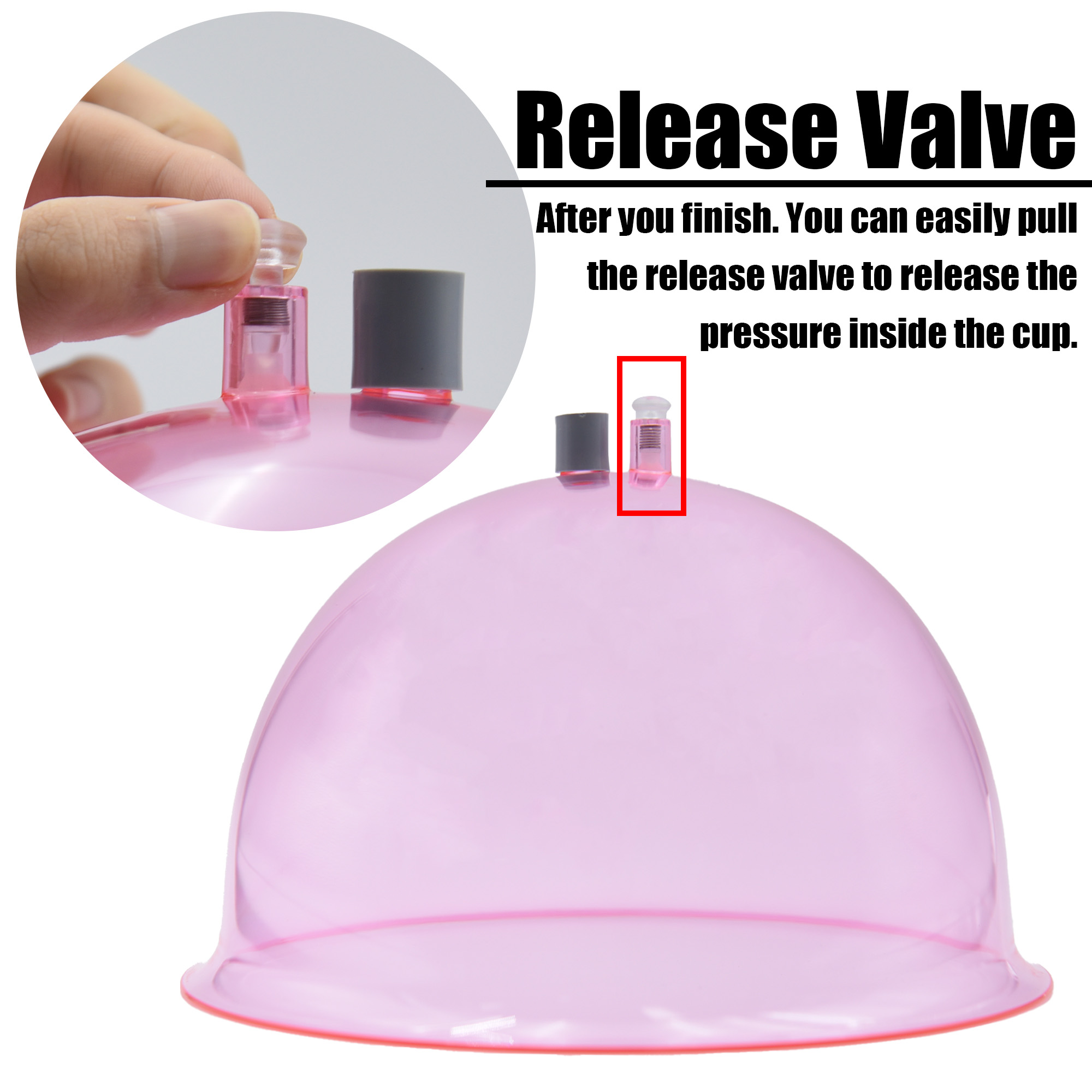 Vacuum Therapy Cups - Breast And Buttock Shape Enhancement With Y Hose ...