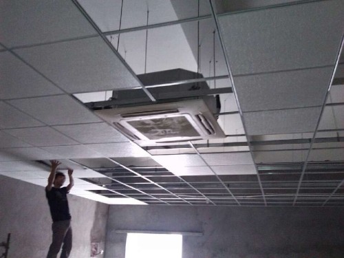 T-grid System Ceiling Access /603*603*8mm Gypsum Ceiling Board - Vinyl ...