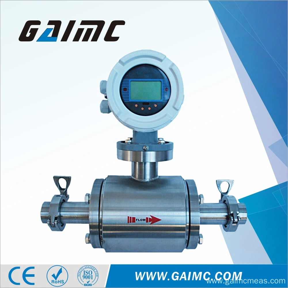 Sanitary type milk magnetic food grade flow meter for Sale, Sanitary ...