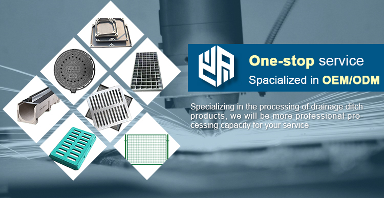 U-shaped Linear Drain Gutter For Driveway Trench Drain Water Management ...