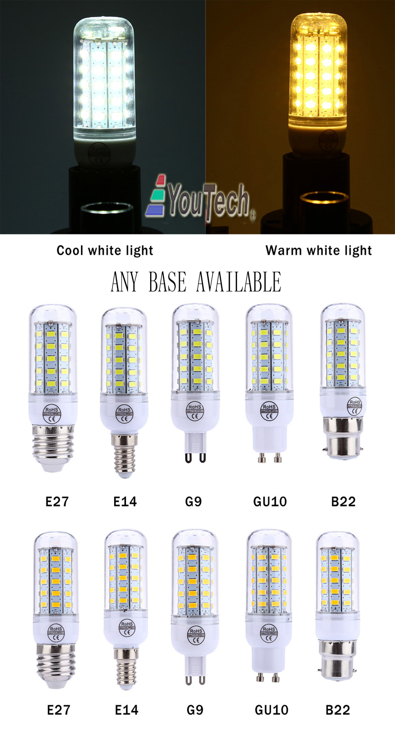6500k 2200lm 22w E27 Led 옥수수 빛, Bossgoo.com의 고품질 6500k 2200lm 22w E27 Led 옥수수 빛