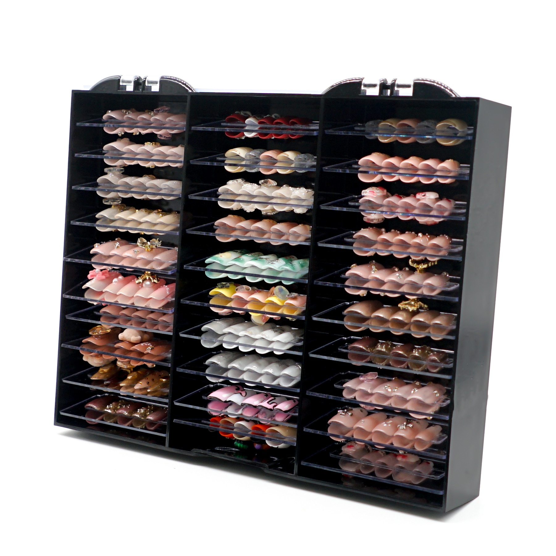 Rotational Nail Color Chart Display Box, High Quality Rotational Nail ...