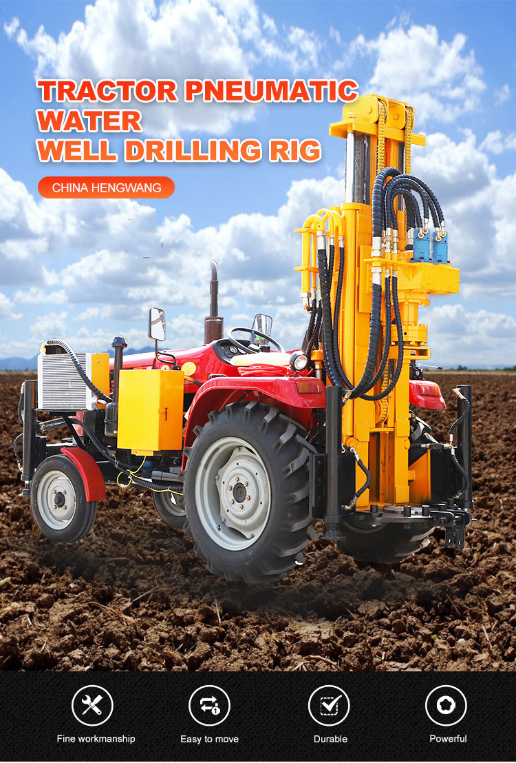 Tractor Mounted Water Well Drilling Rig Prices: Pneumatic Dth Drilling ...