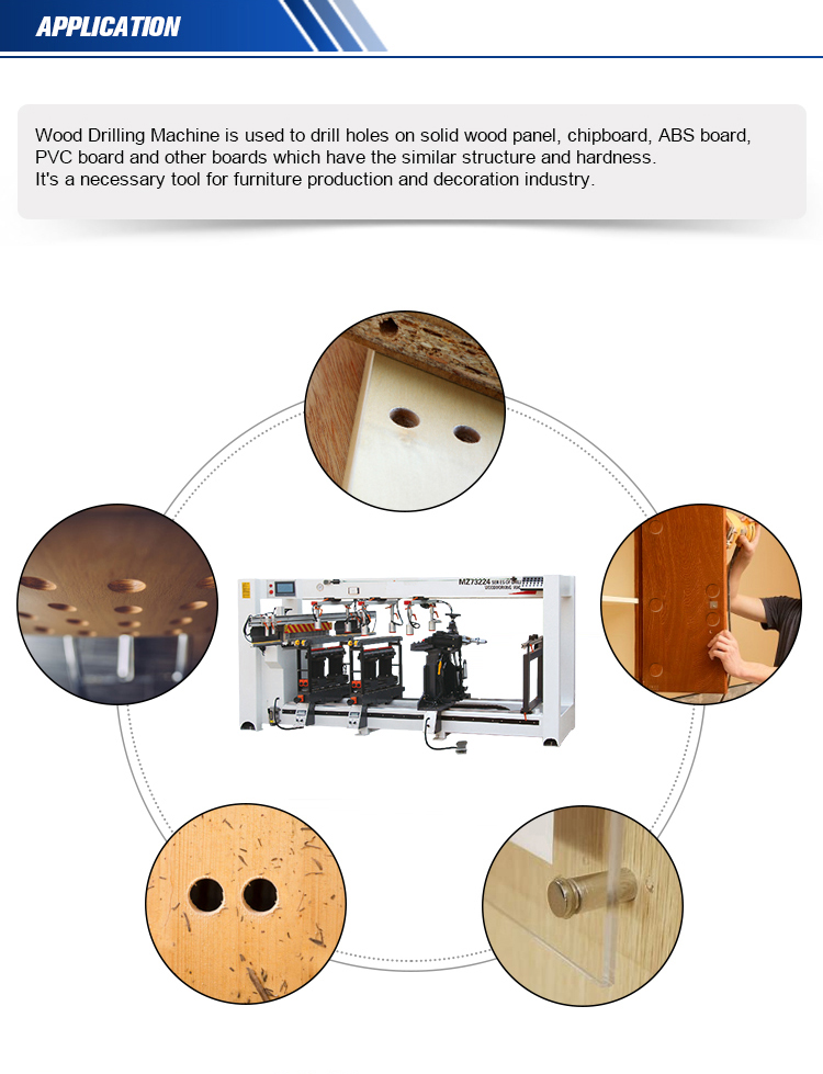 Wood Line Boring Machine Spares & Multiple Boring Machine Wood Drill ...