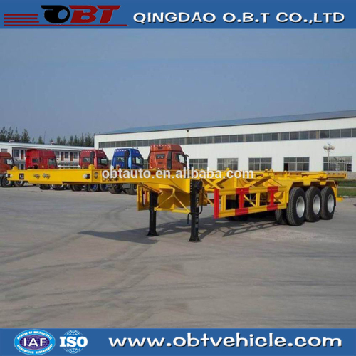 Durable 40t 40ft Container Carrier Semi Trailer, High Quality Durable ...