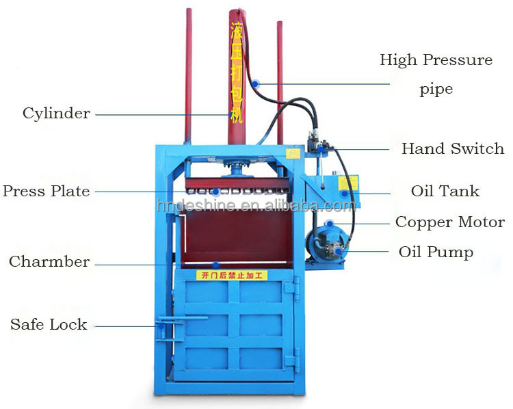 Hydraulic Compactor Baler For Efficient Paper And Cardboard Waste ...