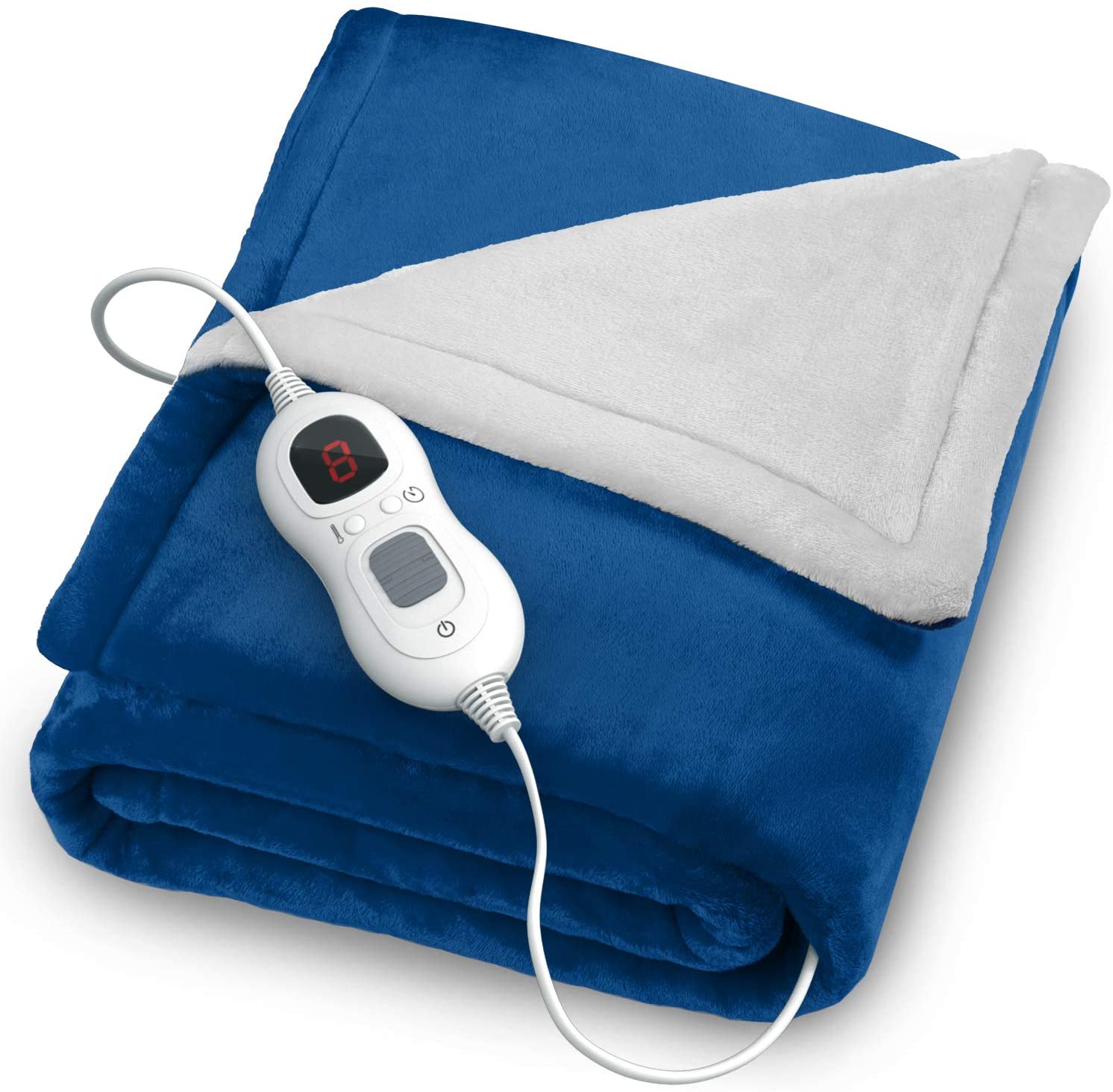 50"x 60" Electric Heated Blanket With 6 Heating Levels, High Quality 50 ...