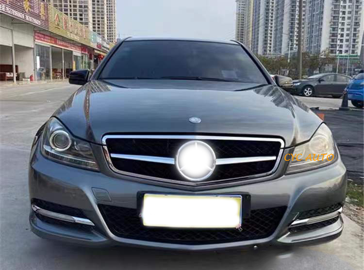 Amg Front Bumper Grille For Mercedes-benz E Class W204 (2008-2013 ...