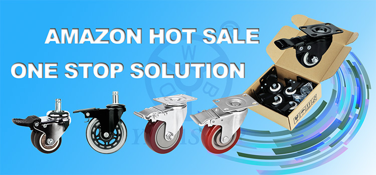 3 Inch Inline Skate Style Caster Wheel Skates For Office Chairs - Rts ...