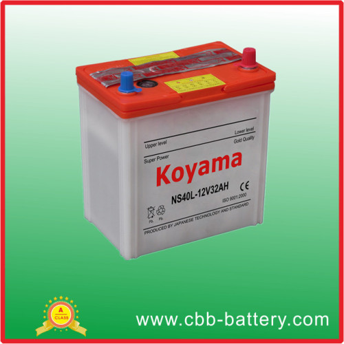 Jis Dry Charged Car Battery -ns40-12v32ah (36b20r(ns40l)), High Quality ...