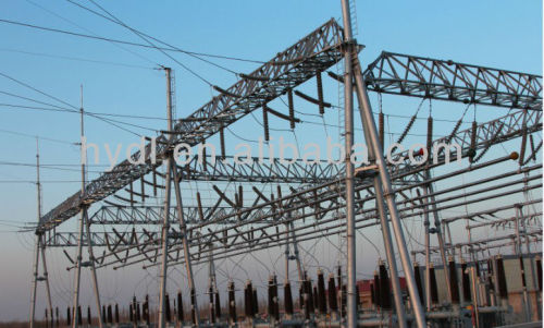 Substation Tubular And Angular Steel Structure, High Quality Substation ...