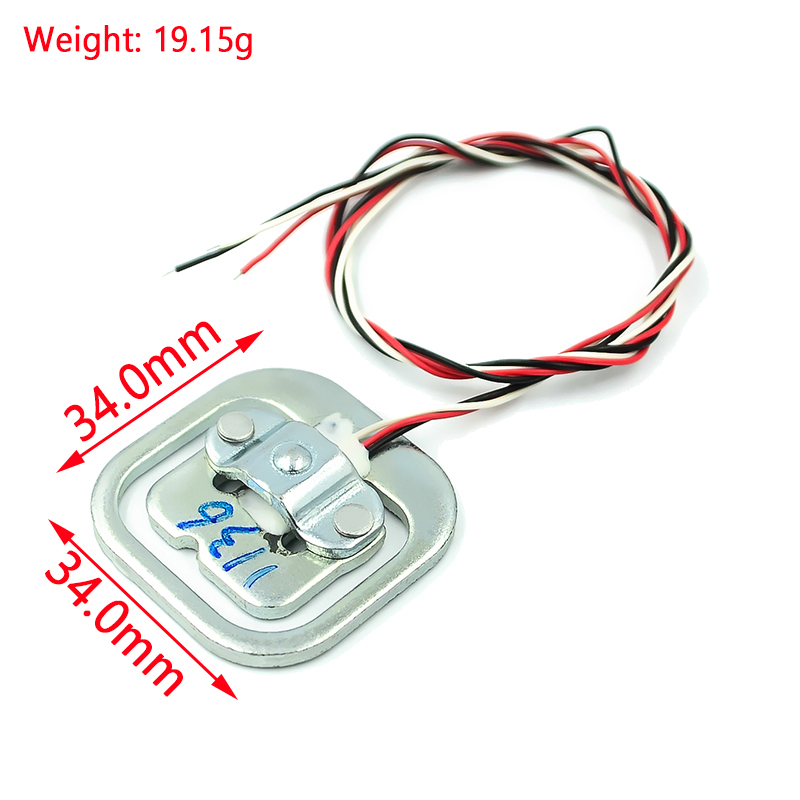 50kg Body Load Cell For Arduino: Resistance Strain Half-bridge Weight ...
