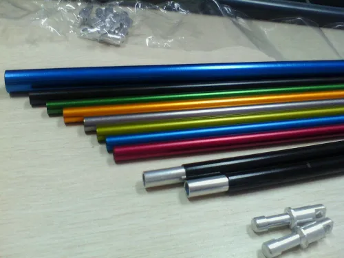 Yellow 7050 T6 Aluminium Tube , Anodized Finish, High Quality Yellow ...