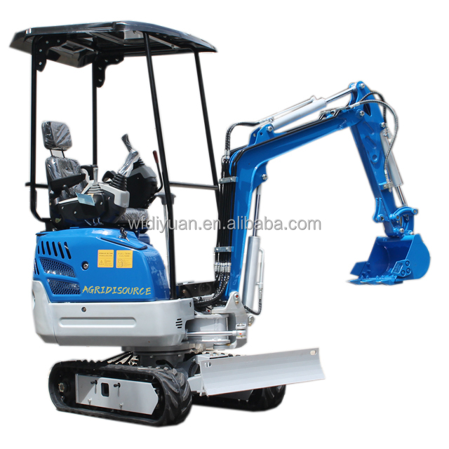 1 Ton To 2 Ton Hydraulic Rubber Crawler Tracked Mini Excavators With ...