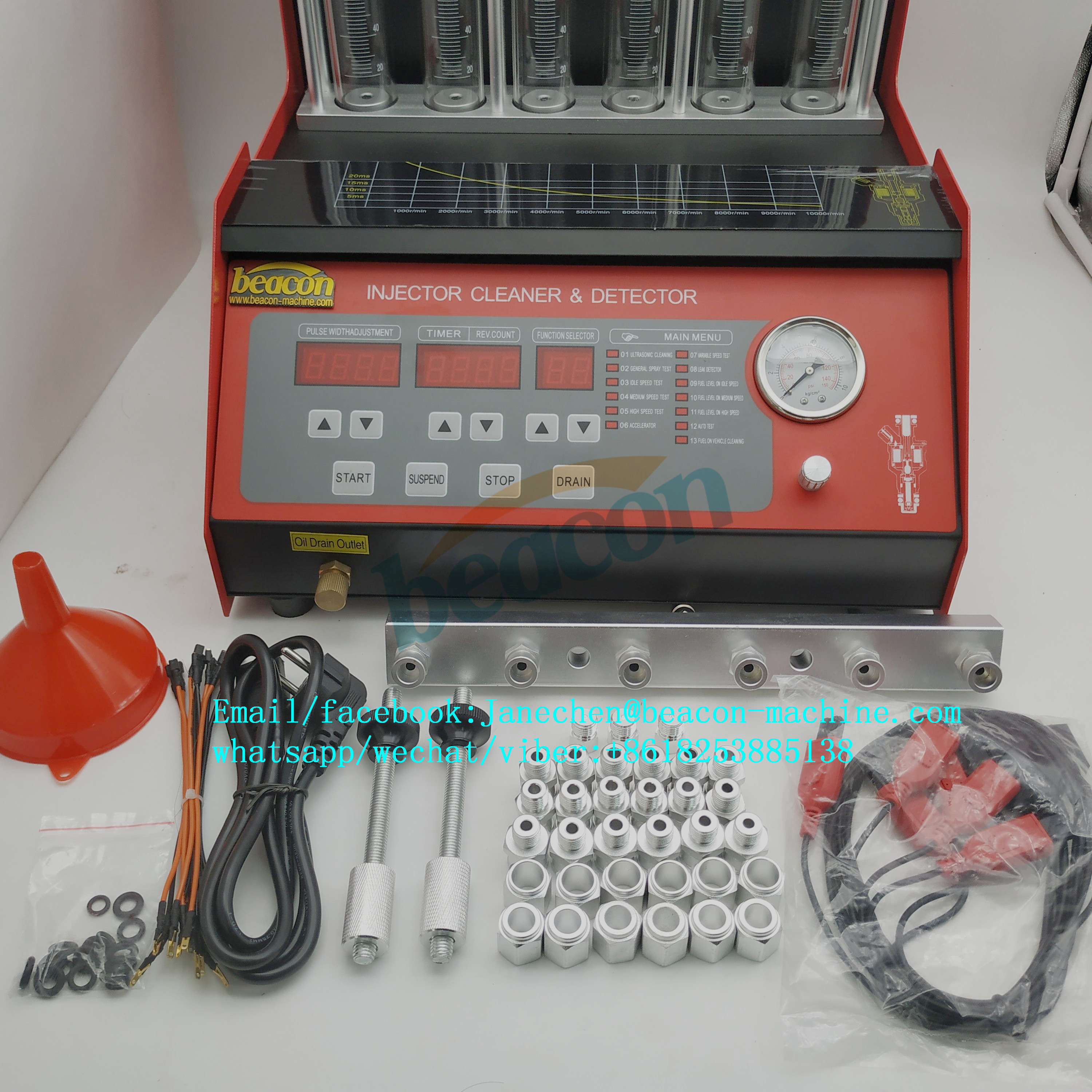 6 Cylinder Engine Fuel Injector Cleaner And Tester - Bc-6h Injector ...