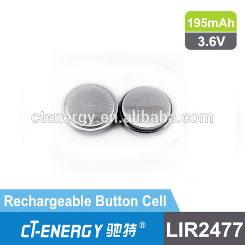 Li-ion Rechargeable Key Battery Lir2477, High Quality Li-ion ...