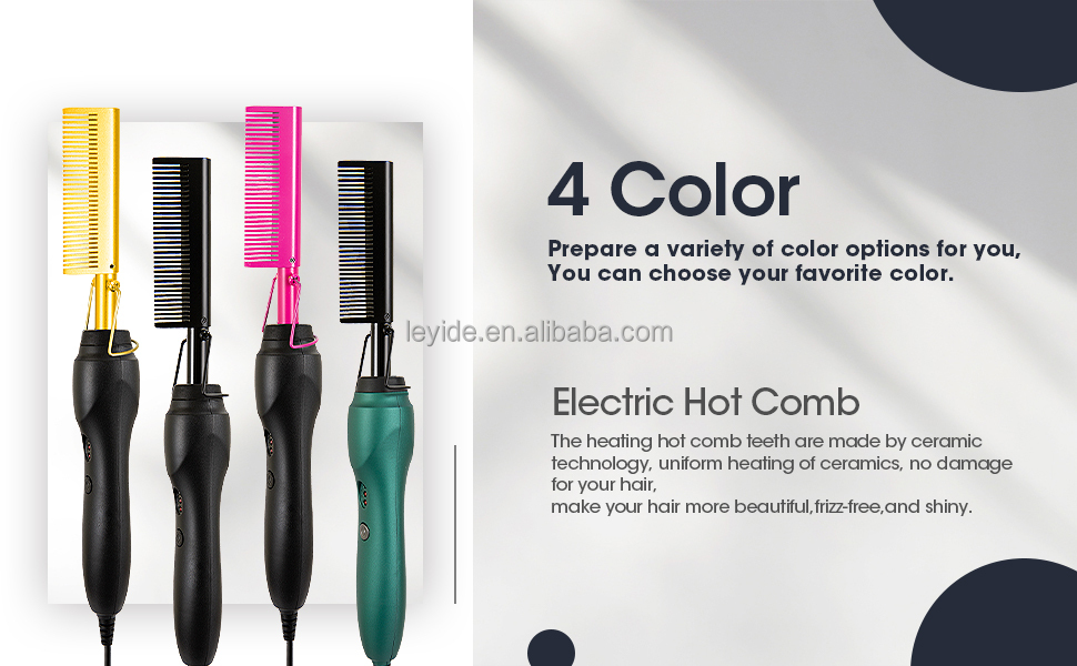 Wholesale/retail Electric Hot Comb Dual Voltage Copper Heater Hair ...