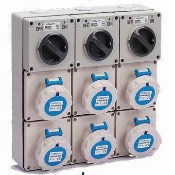 Power Distribution Box, 3 X Cee 4 Pins, 32a, High Quality Power ...