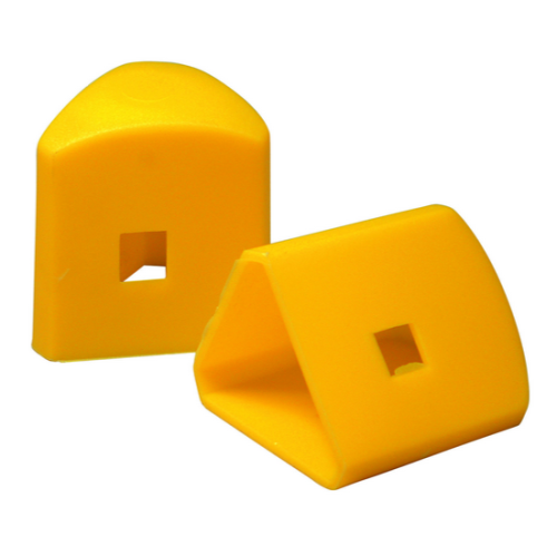 Plastic Yellow Triangle Star Picket Caps, High Quality Plastic Yellow ...