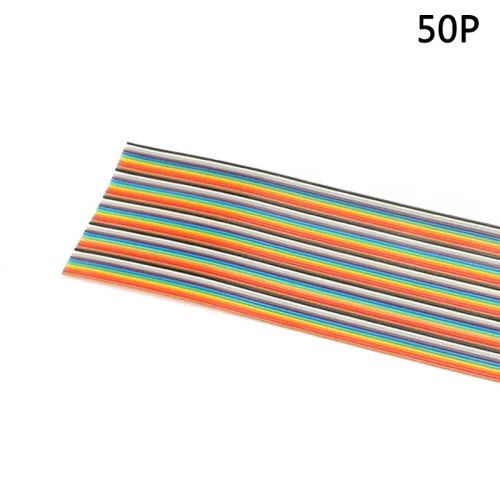 1 Meters 1.27mm Pitch Color Flat Ribbon Cable 10p 14p 16p 20p 26p 34p ...