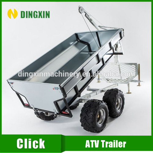 Atv 4 Wheels Metal Box Trailer, High Quality Atv 4 Wheels Metal Box ...