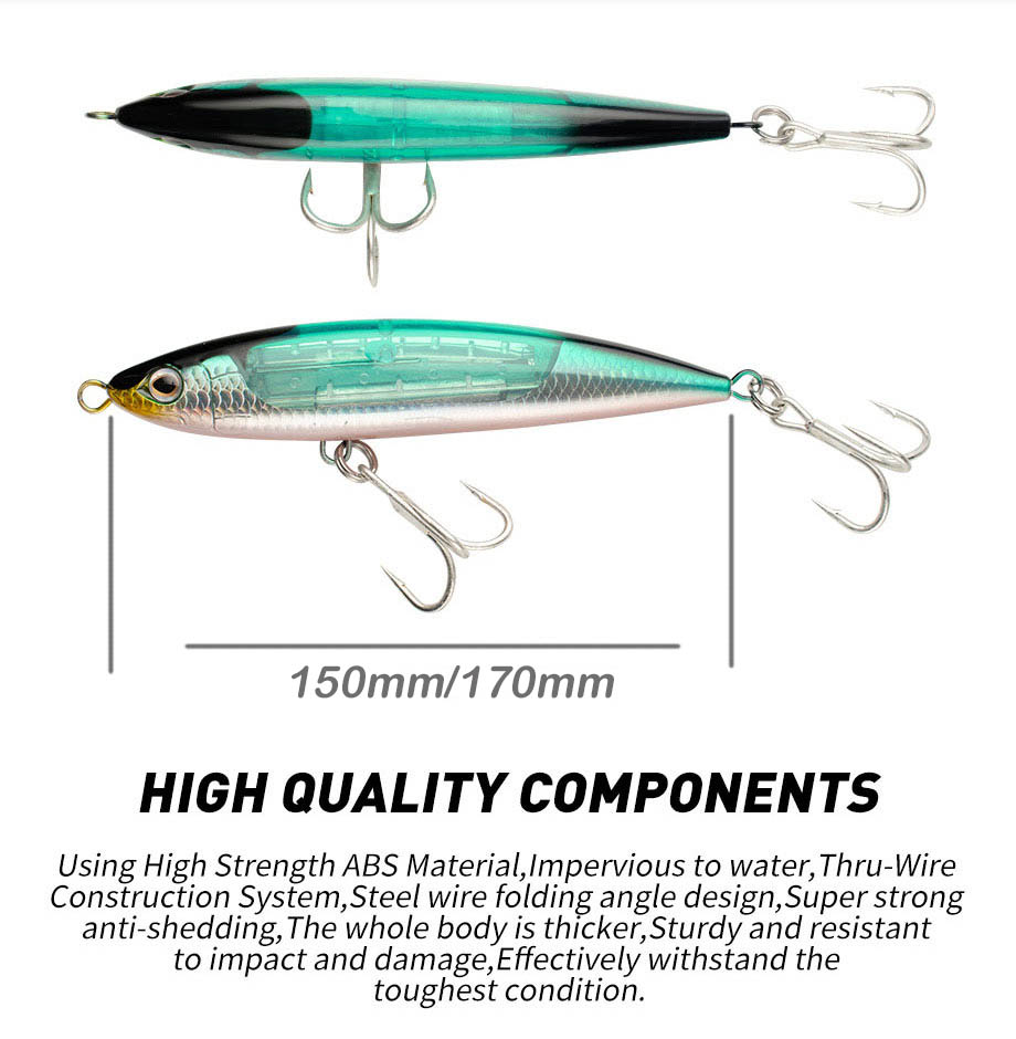 Sardine Ball Stickbait Gt Tuna Sea Fishing Lure - Flash Sinking Pencil ...