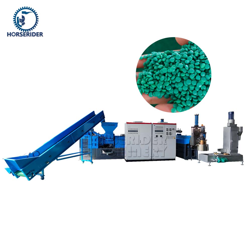 Hdpe Pp Barrel Granulator Pelletizer Recycling Machine 100-1000kg/h ...