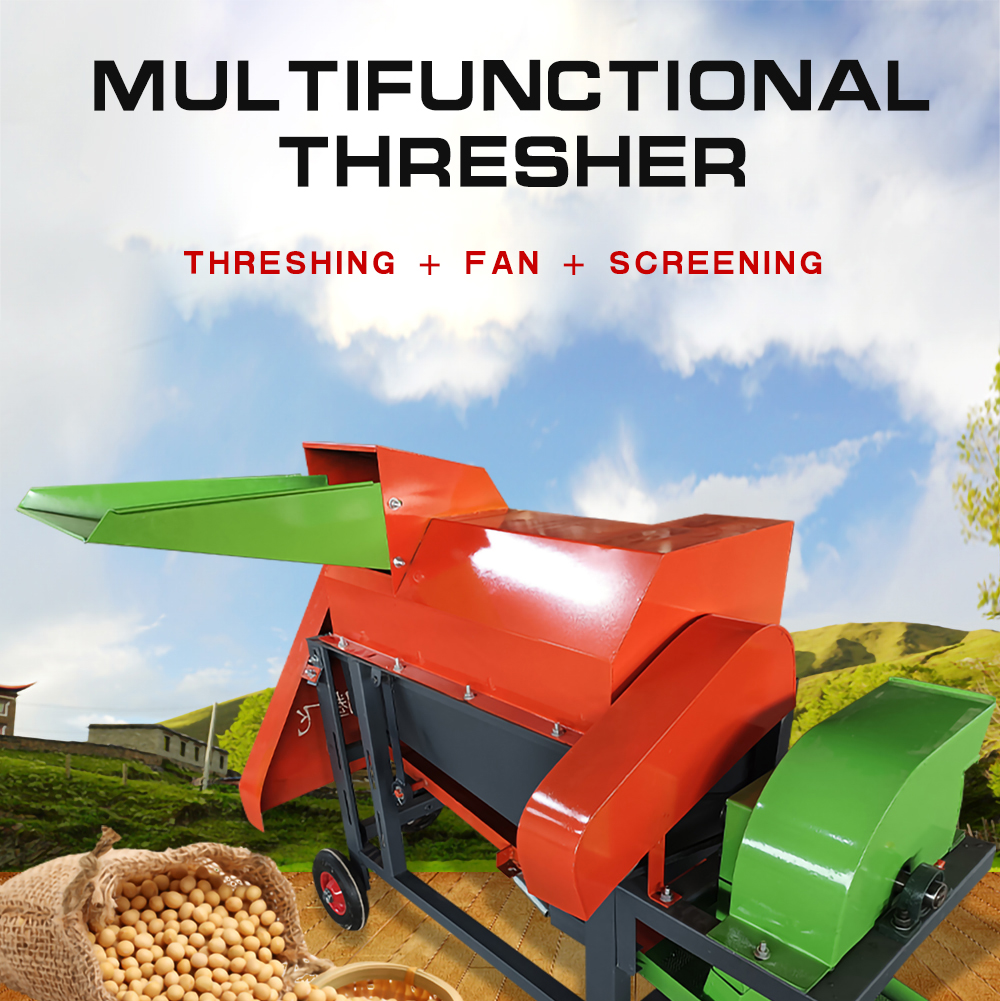 Diesel-powered Soybean, Sorghum, Millet, And Maize Threshing Machine ...