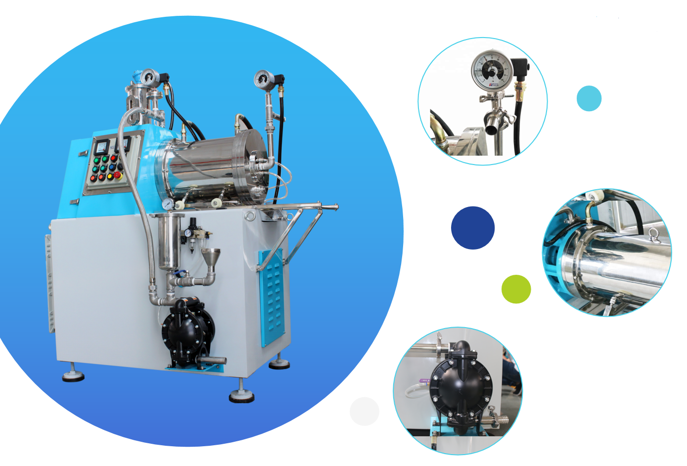 Nano Wet Grinder & Horizontal Grinding Bead Mill For Various Industries ...