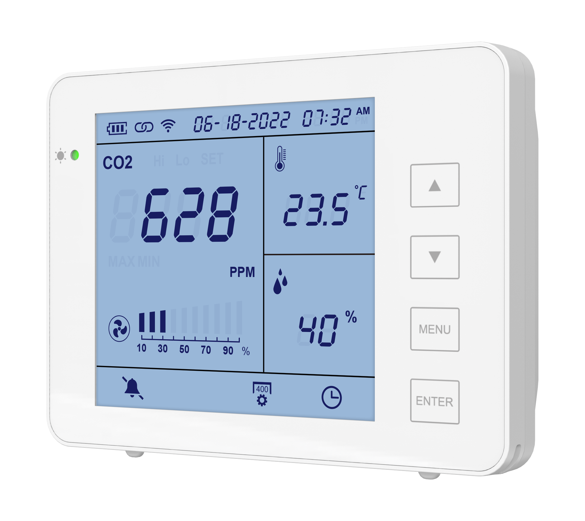 Wireless Lorawan Smart Air Quality Monitor With Co2 Control, High ...