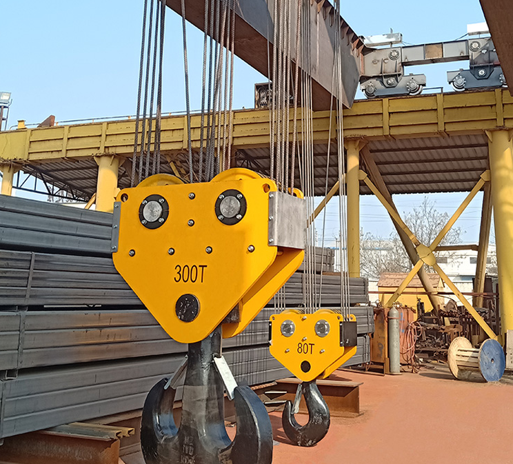 Standard Forged Lifting Crane Hook Blocks For 2-50 Ton Capacities, High ...