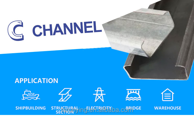 Galvanized C Channel Steel Profile A36 Ss400 Gi C Purline U Profile ...