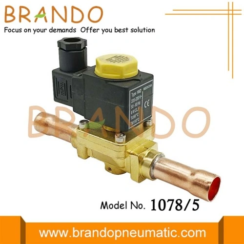 Castel Type Refrigeration Solenoid Valve 5/8'' Solder 1078/5 China ...