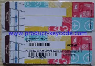 Windows 7 Professional Windows Product Key Sticker For Dell, High ...