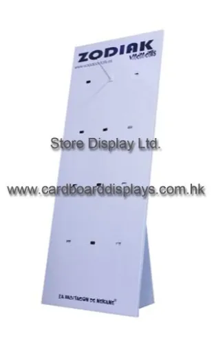 White 4c Offset Printing Standee Display With Hooks For Advertising New ...