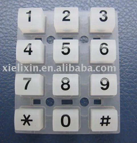 Silicone Rubber Keypad/numberic Keypad/lock Keypad, High Quality ...