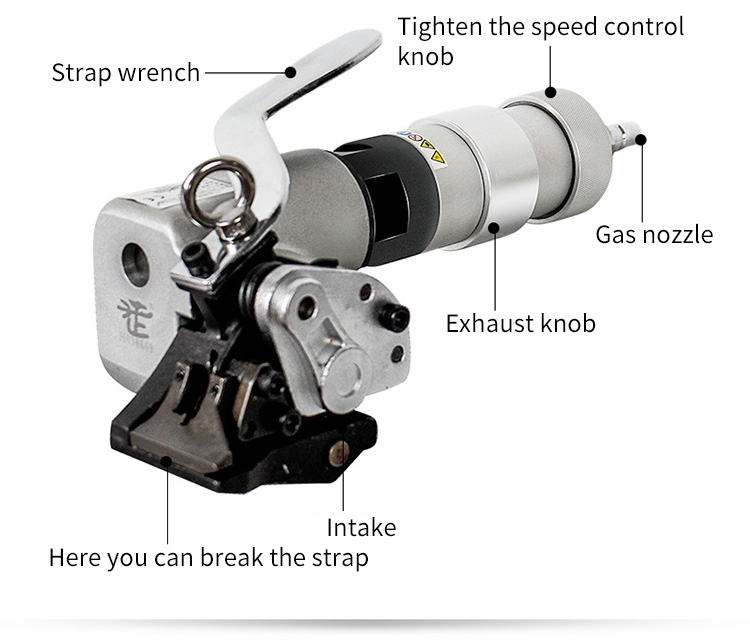 Semi-automatic Pneumatic Steel Strap Tensioner Packing Machine, High ...